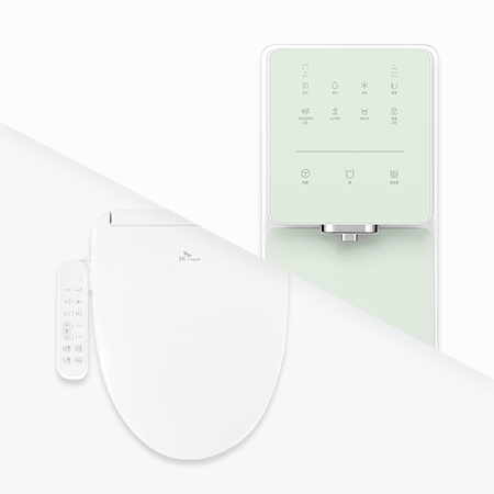 SK매직 24년형 원코크 얼음물 직수얼음 정수기 + 풀스텐 비데 WPU-IAC414S + BID-F17D | R플랫폼